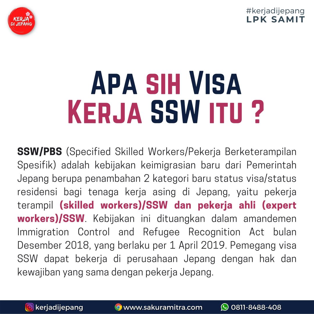 Kelas Persiapan Ujian SSW – LPK SAMIT Lembaga Pelatihan dan ...